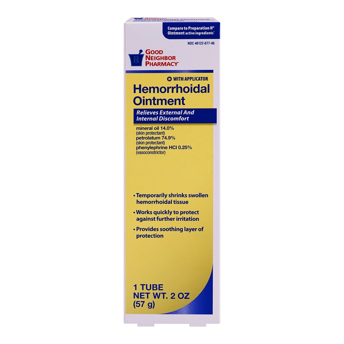 GNP Hemorrhoidal 0.25 %-14% Ointment 2 oz Gen Preparation H