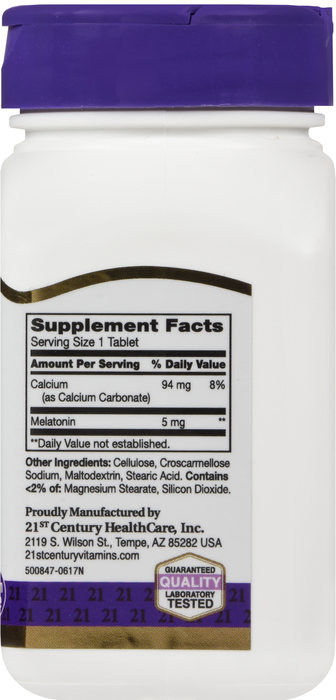 Melatonin 5 Mg Tab 120 By 21St Century Nutritl Prod-Gnp