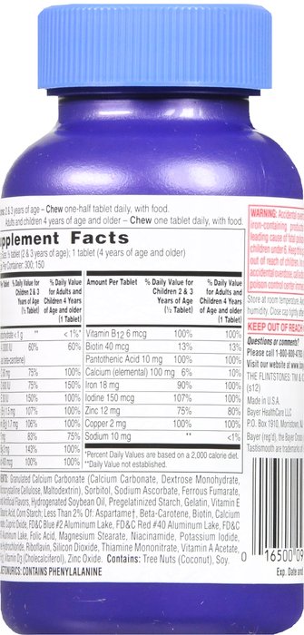 Flintstones Multi Chew Completee 150Ct