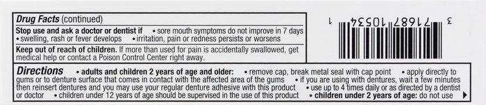 Pack of 12-Benzodent Dental Pain Relieving Benzocaine 20% Cream Maximum ...