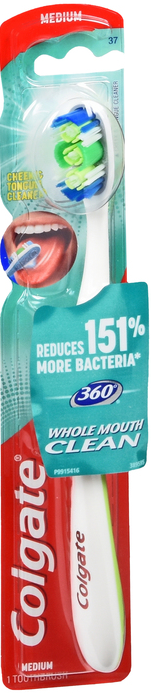 Pack of 12-Colgate Toothbrush 360 Full Head Medium Tooth Brush By ...