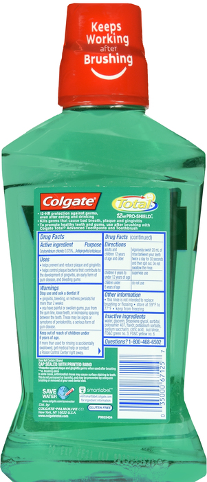 Colgate Total Antigingivitis Antiplaque Mouthwash Antibacterial ...