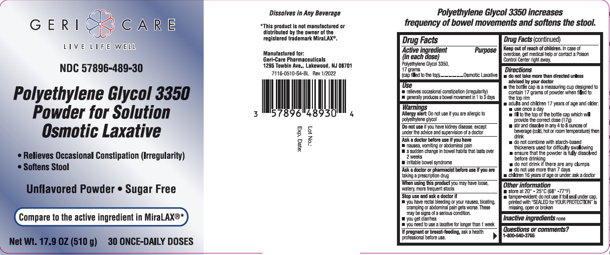 Case of 12-Polyethylene Glycol 17gm Powder 17.9 oz Gen Miralax Geri-Care