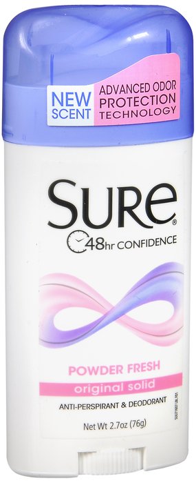 Sure A/P Solid Powder Fresh 2.7 oz