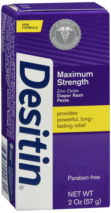 Desitin Paste Max Strength Diaper Rash Paste 2 oz By J&J Consumer