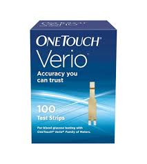 One Touch Verio 100 Count Strips By Lifescan