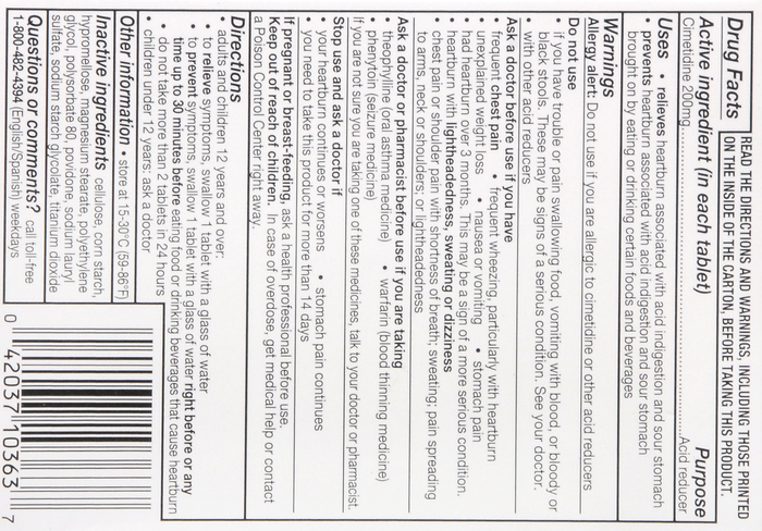 Tagamet Hb 200 mg Tab 30 By Medtech
