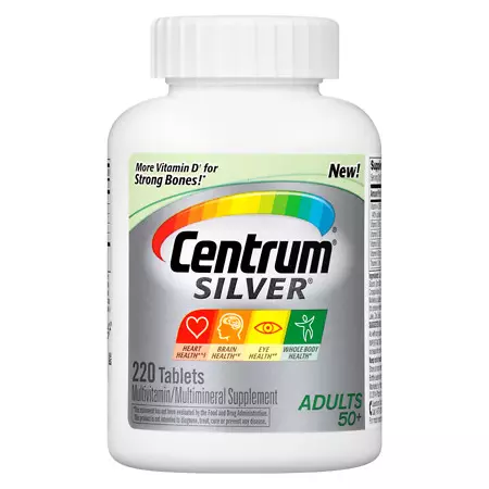 Centrum Silver Adult 50+Multivitamin Tablets 220 Count by Glaxo