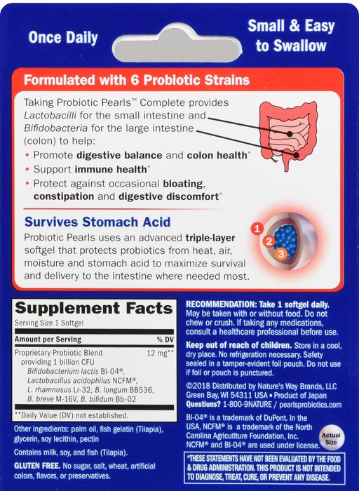 Pearls Completee Probiotic Softgel 30Ct