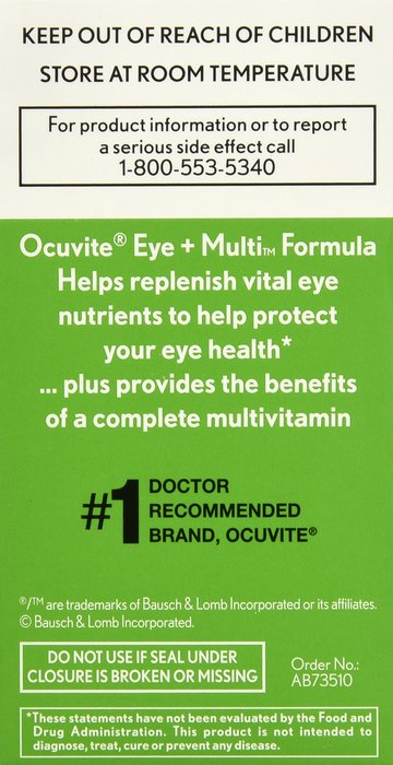 Ocuvite Eye+ Multi Vitamin Tab 60Ct