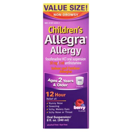 Allegra OTC Child 12Hr 30mg Liquid 8 oz Cht By Chattem Drug & Chem Co