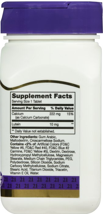 Lutein 10mg Tablet 60 Count By 21st Century Vitamins