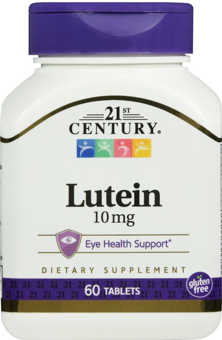 Lutein 10mg Tablet 60 Count By 21st Century Vitamins