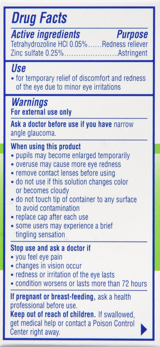 Visine A.C. Astringent/Redness Reliever Eye Drops - 0.5 Oz By J&