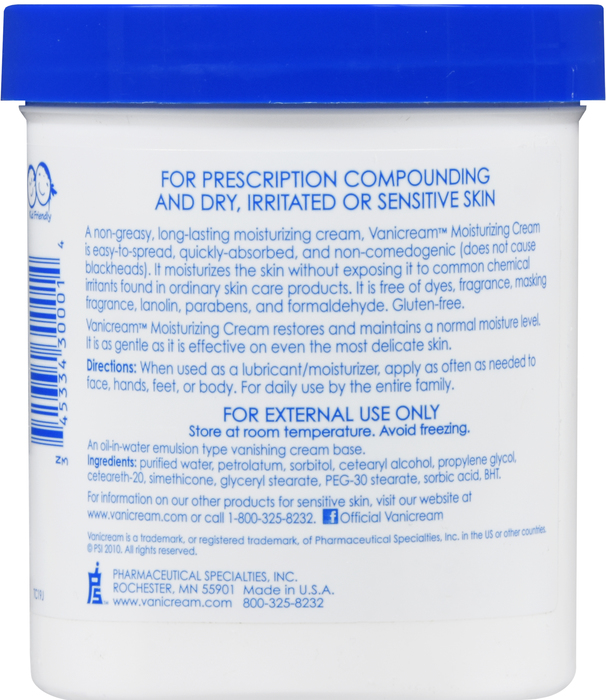 Vanicream Moisturizing Cream For Sensitive Skin 1 LB