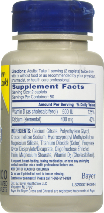 Citracal Petites Tablet 200 Mg-250 Tab 100 by Bayer Corp.