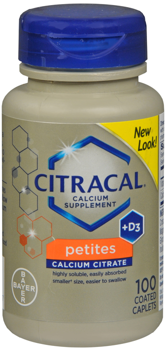 Citracal Petites Tablet 200 Mg-250 Tab 100 by Bayer Corp.