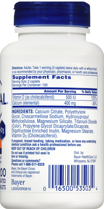 Citracal Petites Tablet 200 Mg-250 Tab 200