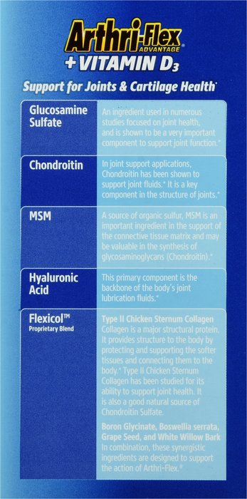 21st Century Arthri-Flex Advantage + Vitamin D3 Coated Tablets 120 EA