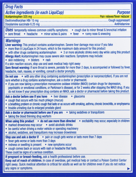 Nyquil Severe Vapocool Caplet 5-325-6 25 Tab 24 By Procter & Gambl