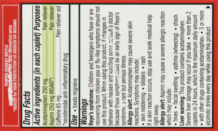 Excedrin Migraine Caplet 24Ct bt Glaxo Smith Kline