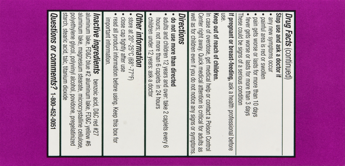 Excedrin Tension Headache Caplet 100Ct by Glaxo Smith Kline