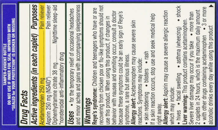Excedrin PM Headache Caplet 24Ct by Glaxo Smith Kline
