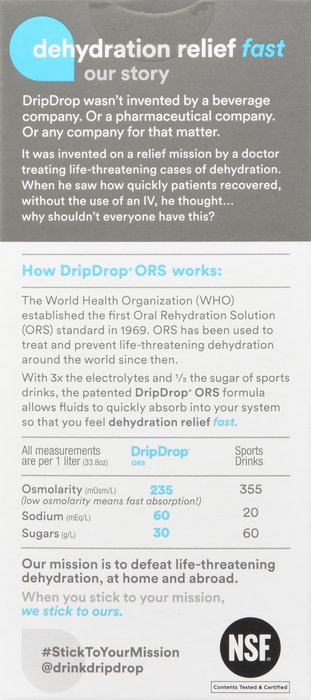 Drip Drop Berry Hydration 10G Powder 8 Count By Drip Drop