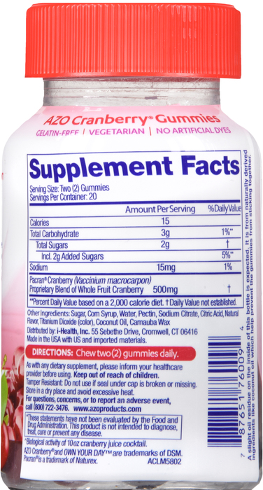 Case of 24-Azo Cranberry Gummies 40Ct