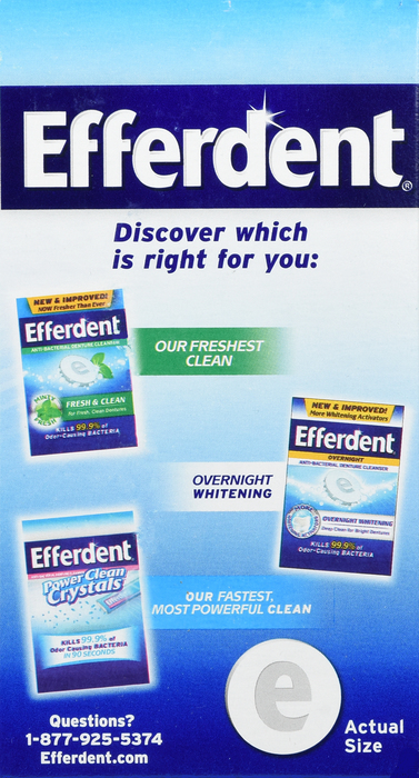 Case of 6-Efferdent Denture Cleanser Original 102ct By Medtech USA