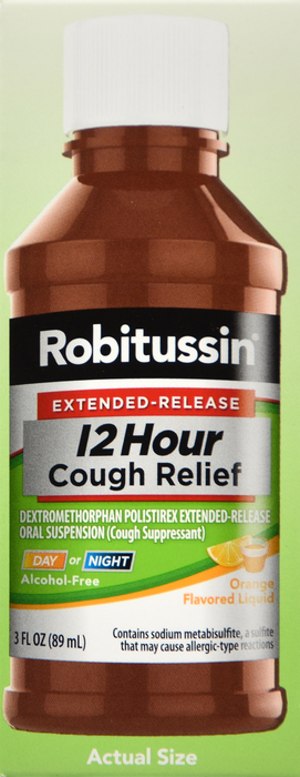 Robitussin 12Hr Cough Relief Orange 3 Oz By Pfizer