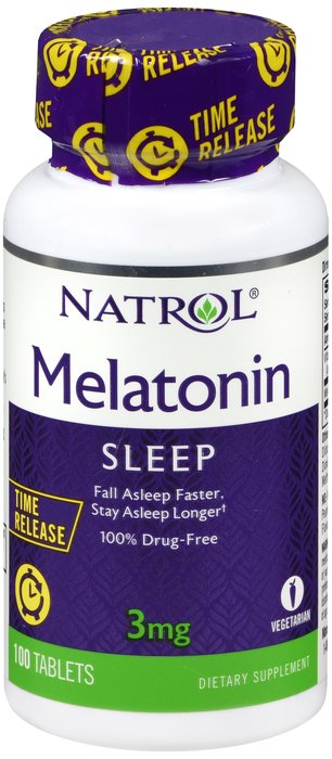 Melatonin 3mg Tablet Tr 100 Count Natrol