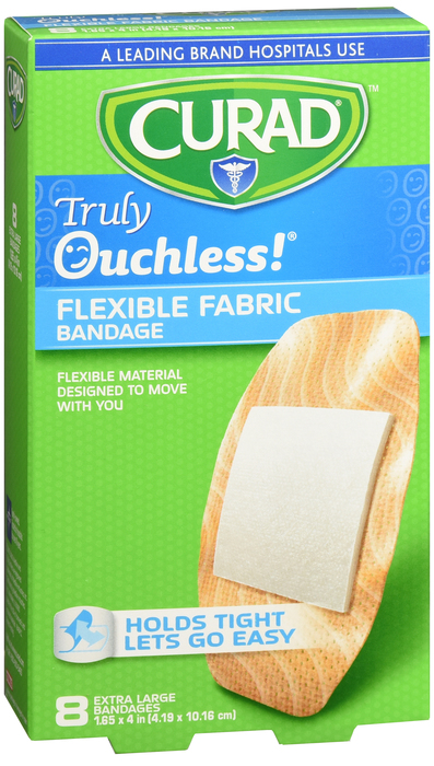 Case of 12-Curad Ouchless Silicone 1.625X4 8 Count By Medline