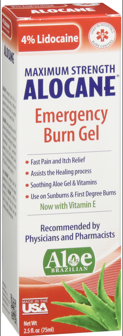 Alocane Max Strenght Burn Gel 2.5 Oz