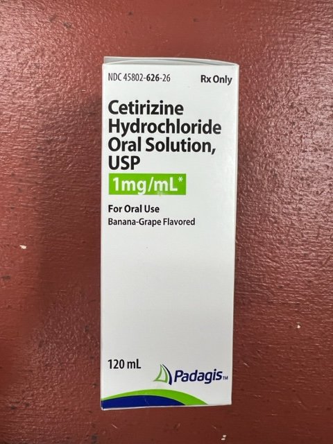 Rx Item-Cetirizine 1Mg/Ml Syrup 4 Oz Perrigo-Padagis Gen Zyrtec