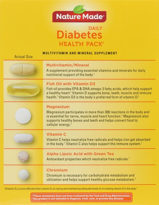 Nature Made Diabetes Health Pack 30 Count
