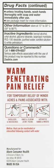 Zostrix Hp 0.075 % Cream 2 oz By Advanced Vision Research