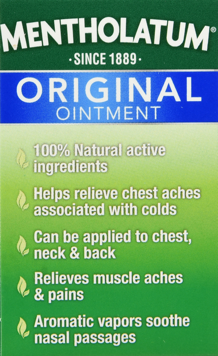 Mentholatum Jar Ointment 1 Oz By Mentholatum Co