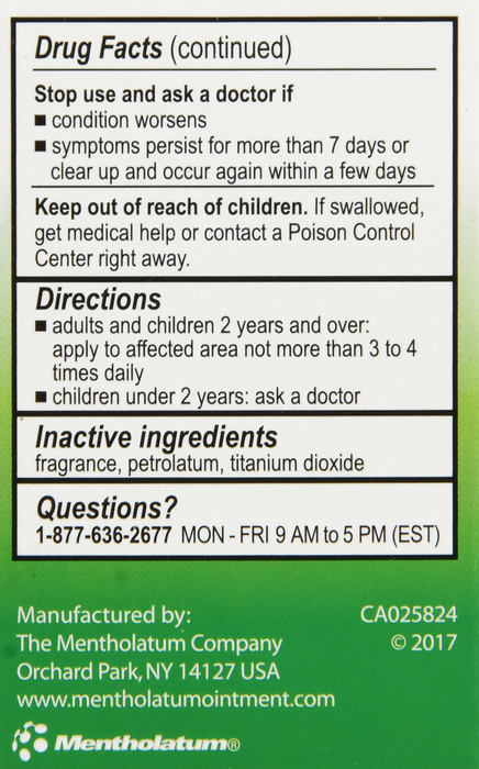 Mentholatum Jar Ointment 1 Oz By Mentholatum Co