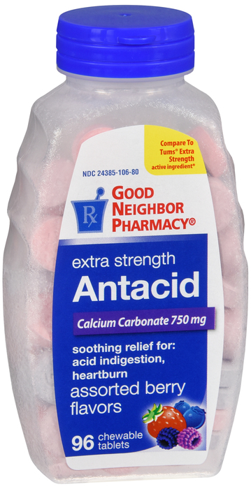 Pack of 12-GNP Antacid 300Mg(750) Chw 96 Gen Tums