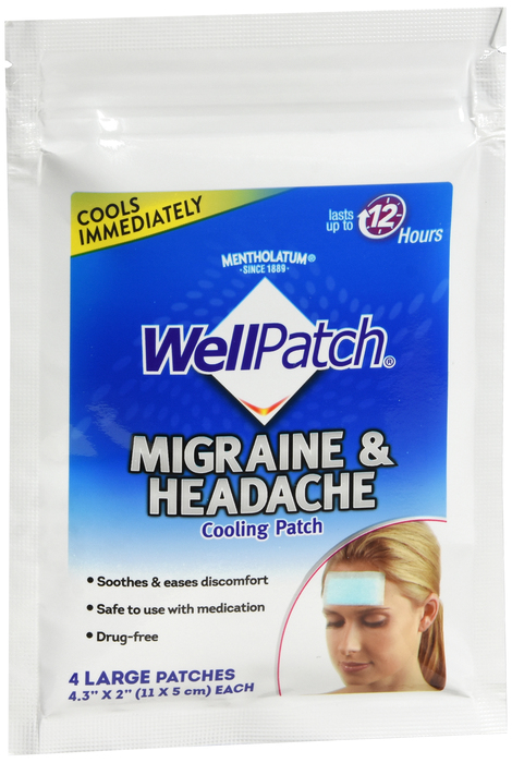 Caseof 42-Wellpatch Migraine Cooling Patch 4Ct by Mentholatum
