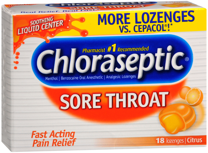 Chloraseptic Lozenge Citrus 18Ct By Medtech