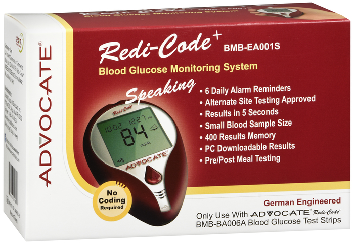 Advocate RedIcode Talk Blood Sugar Meter by Pharma Supply