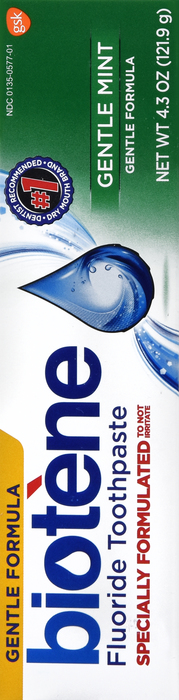 Biotene Dry Mouth Gentle Mint Tooth Paste 4.3 oz by Glaxo