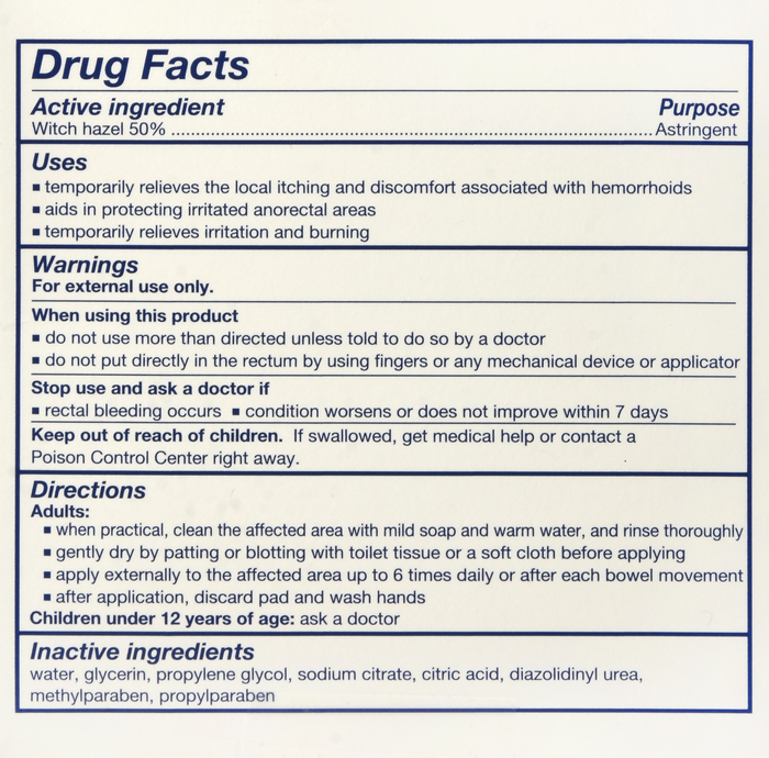 Tucks Pad 40 Count By Blistex