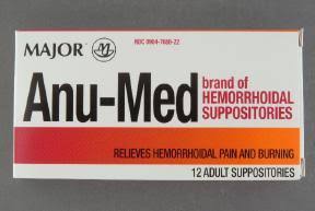 Anu-Medium New Formula Suppository 12 By Major Pharma