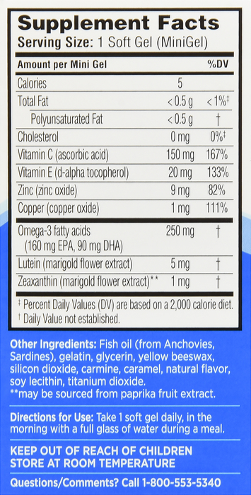 Ocuvite Multivit 50+ Softgel 50Ct by Valeant Pharma