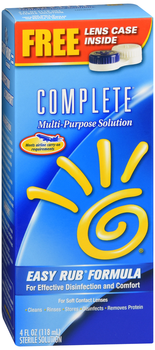 Case of 12-Completee Multipurpose Solution With Lens Case Easy Rub