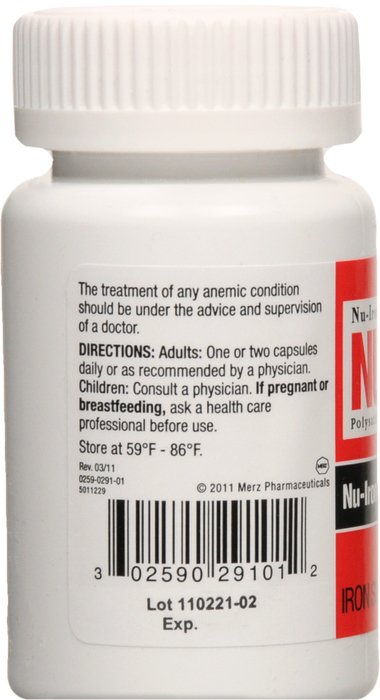 Nu-Iron 150mg Capsule 100Ct