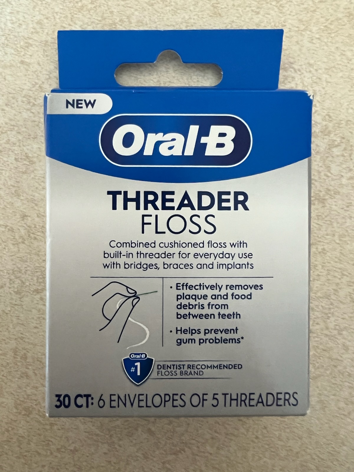 Oral-B Pro-Health Threader Floss 30 EA